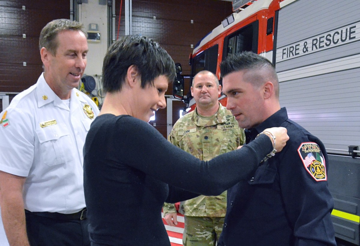 Badge ceremony recognizes Italian Firefighters | Article | The United ...