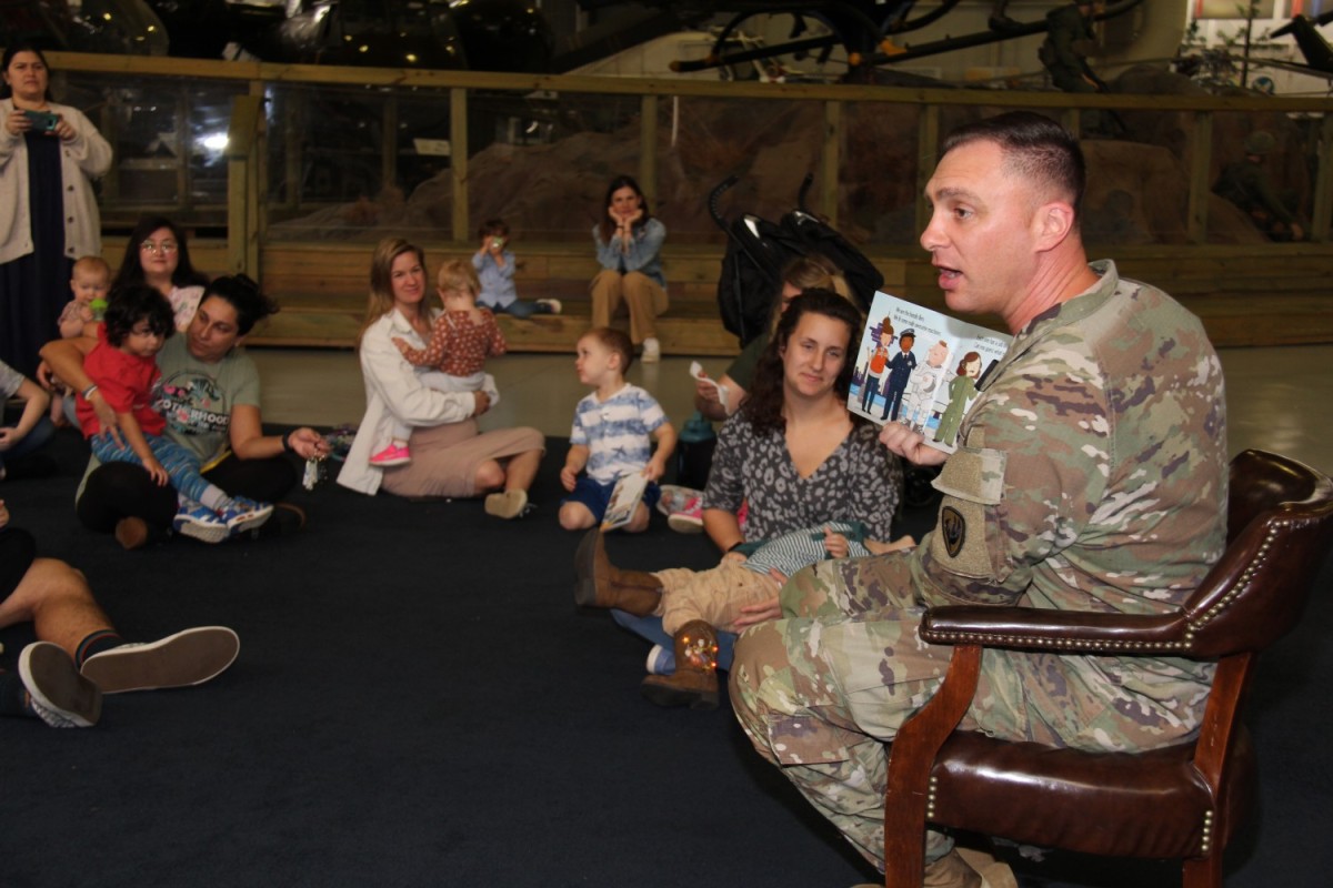 NATIONAL READ ALOUD DAY -- More than 100 attend story time at U.S. Army ...