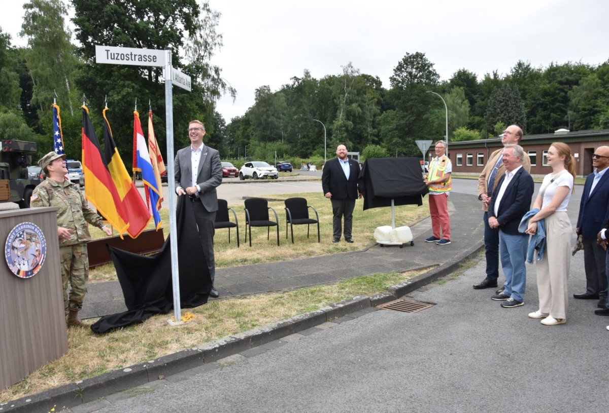 Street naming project establishes new legacy at Dülmen Tower Barracks ...