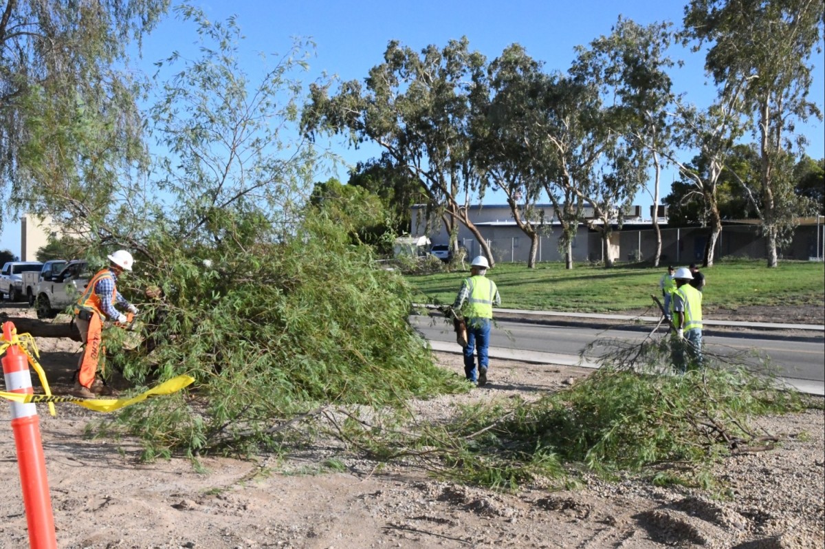 Yuma Proving Ground crews clean up after Tropical Storm Hilary ...