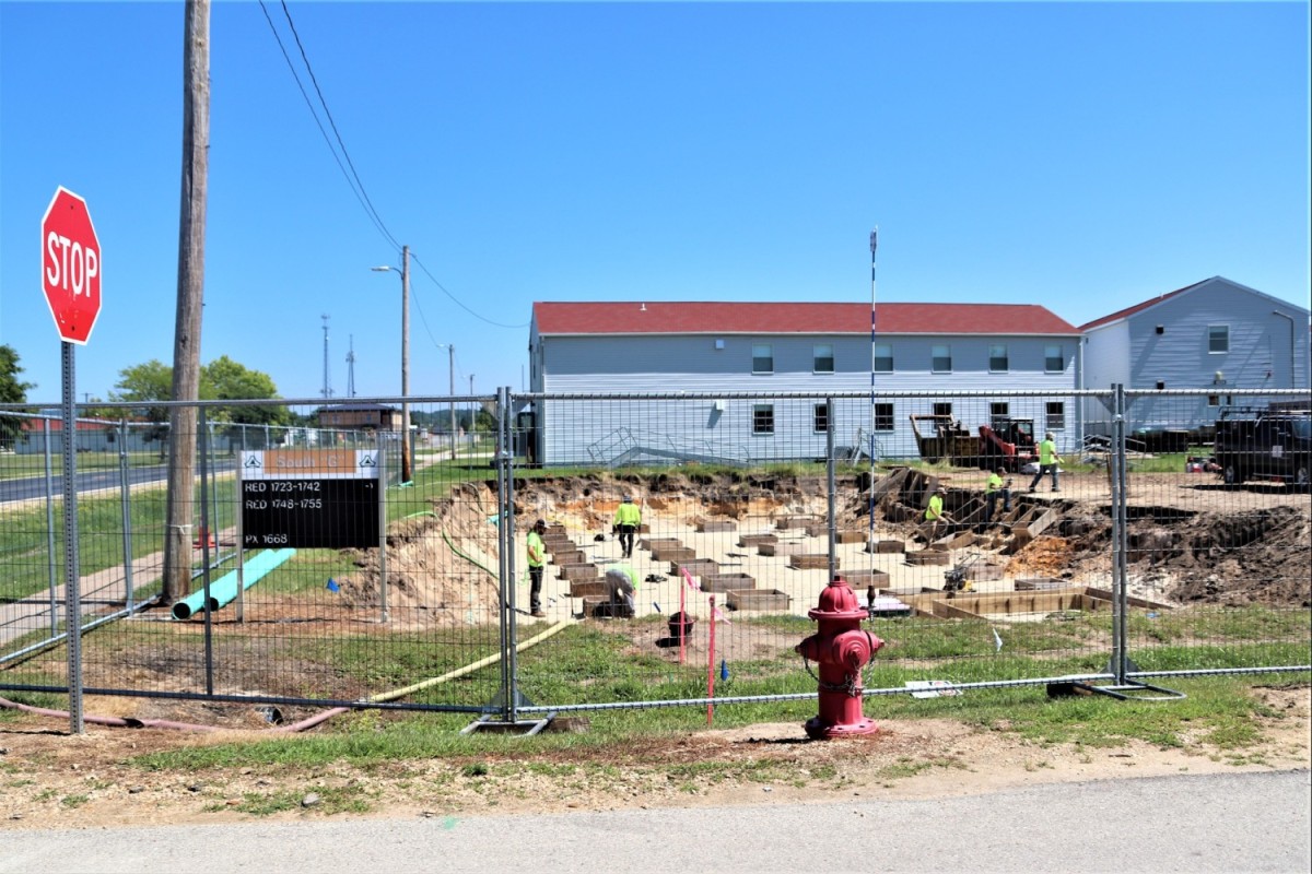 Work to build new foundations for relocated World War II-era barracks ...