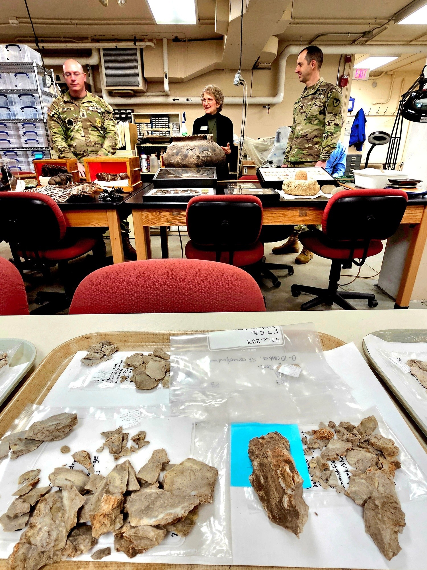 Photo Story: Garrison leaders visit Mississippi Valley Archaeology Center; learn about archiving ...