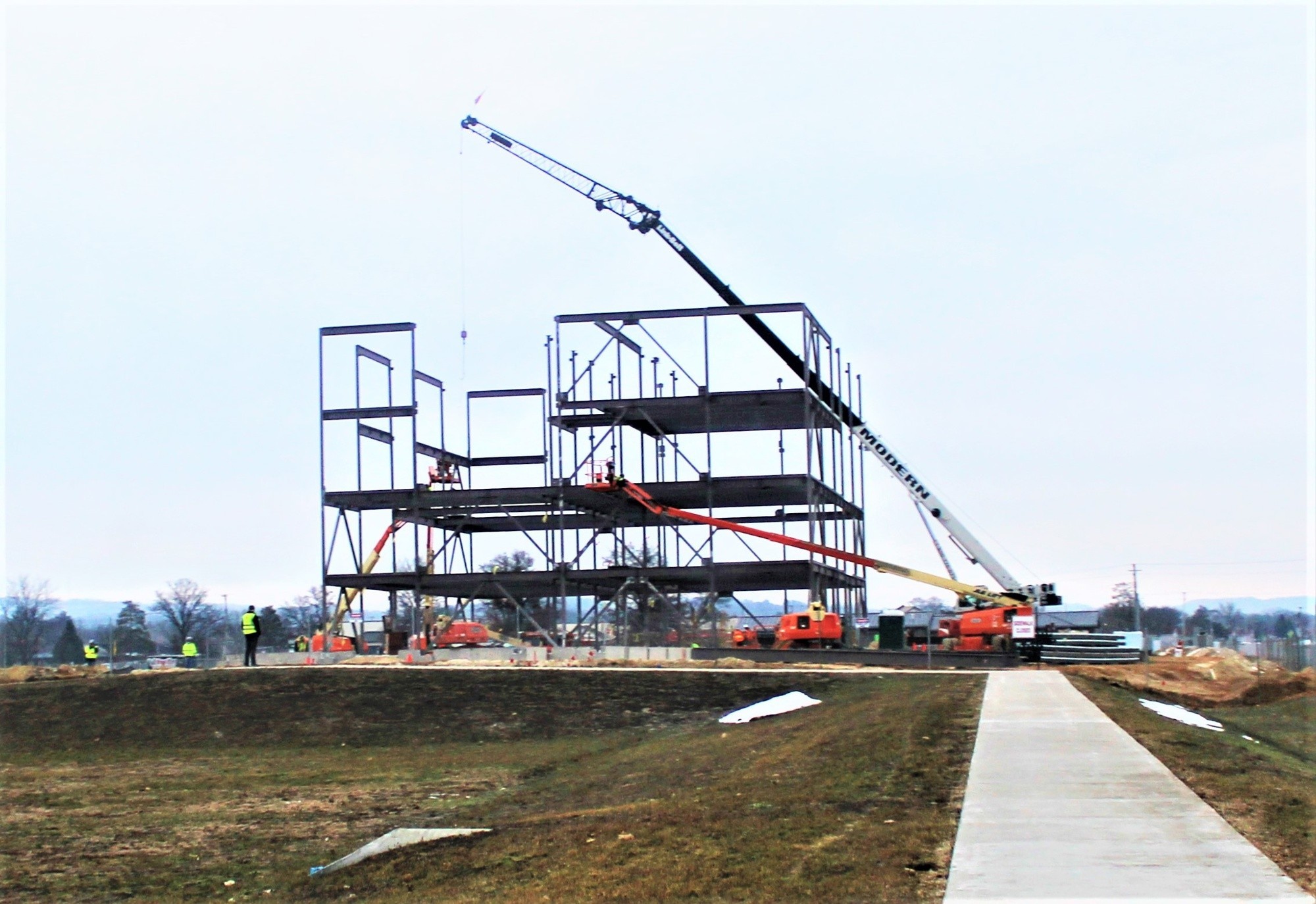 Photo Story: February 2024 barracks construction operations at Fort ...