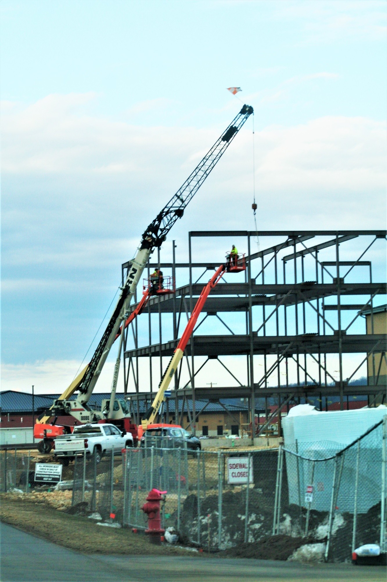 Photo Story: February 2024 barracks construction operations at Fort ...