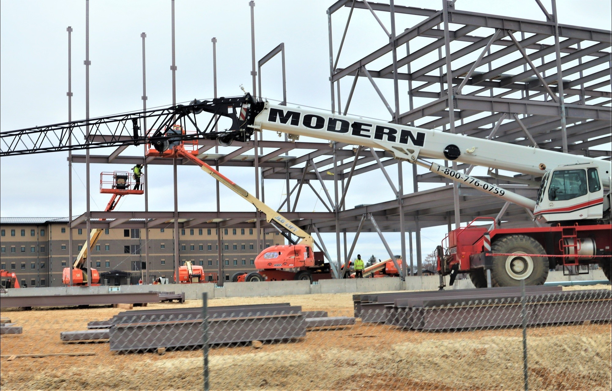 Photo Story: February 2024 barracks construction operations at Fort ...