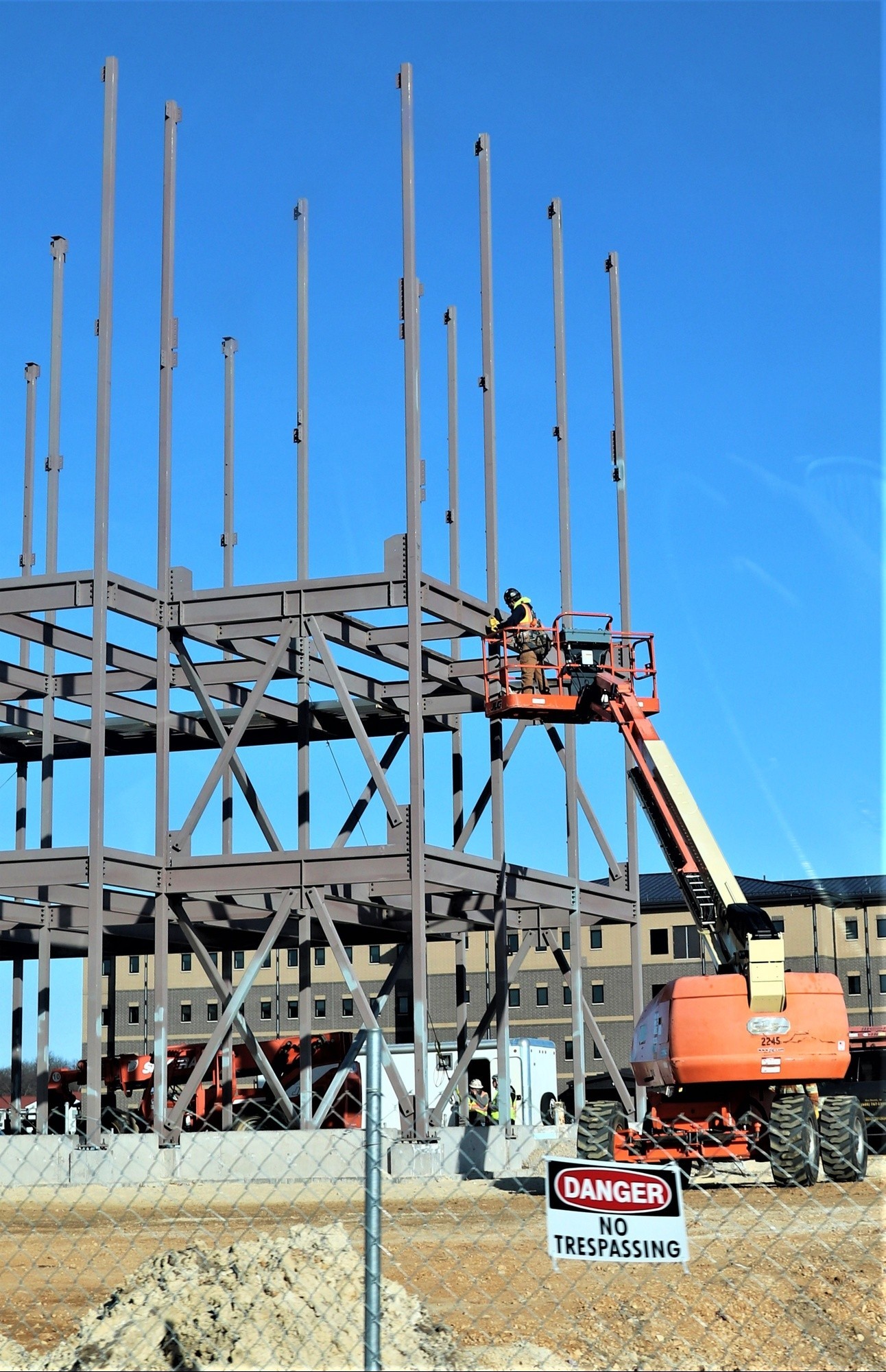 Photo Story: February 2024 barracks construction operations at Fort ...