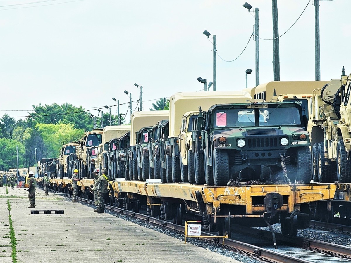 Fort McCoy’s first rail movement of 2024 is largest Wisconsin National ...