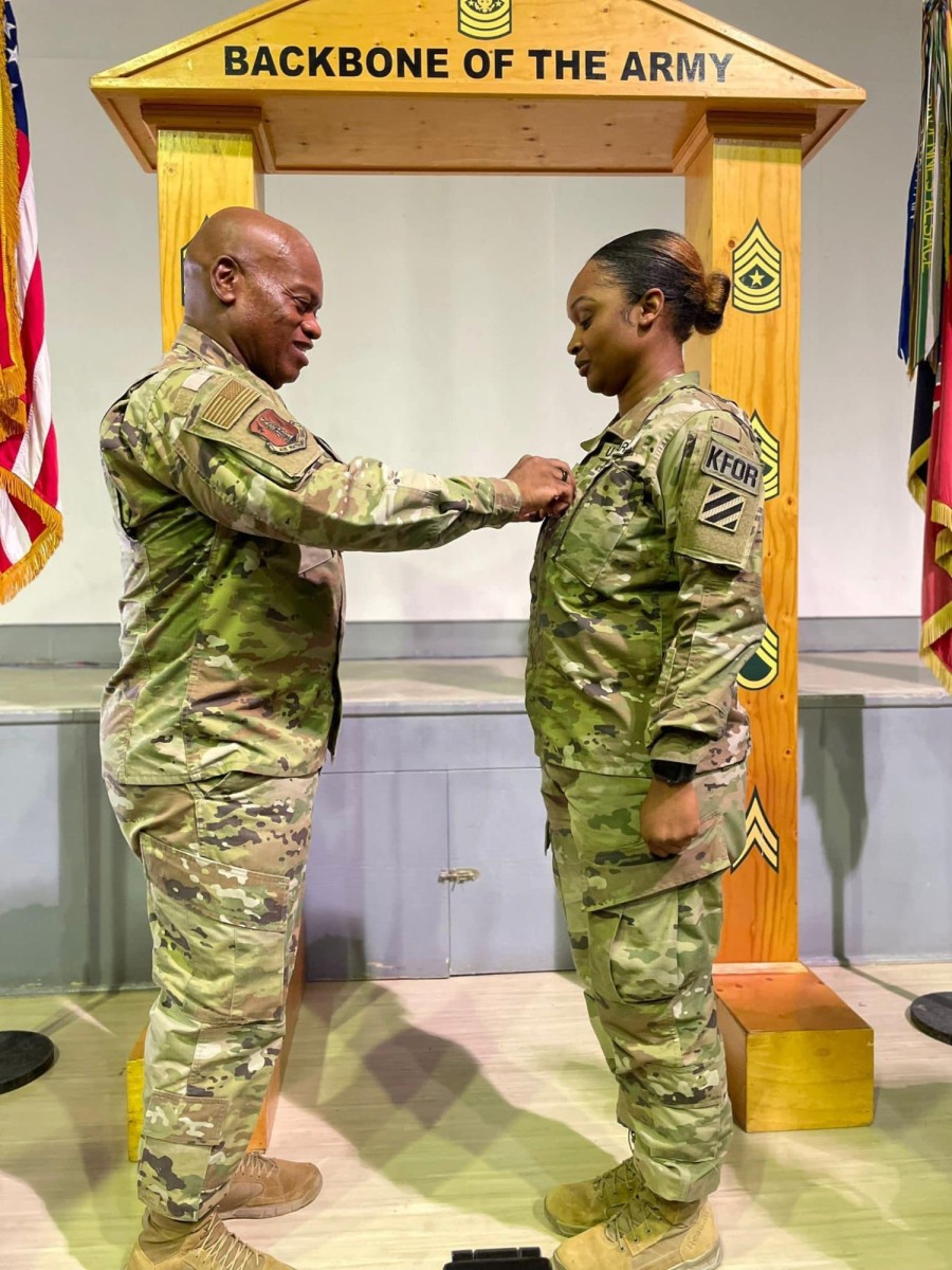 Senior Enlisted Leader Officiates at Deployed Niece’s Promotion ...