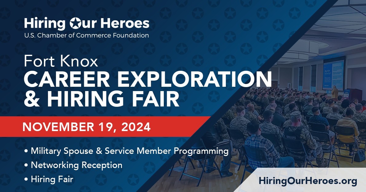 Hiring Our Heroes to host career exploration and hiring fair, Nov. 19 ...