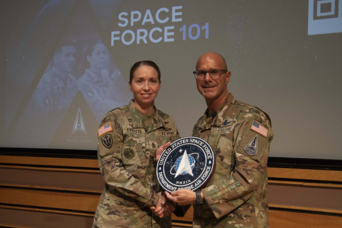 NCOLCoE Presented with Space Force Seal | Article | The United States Army