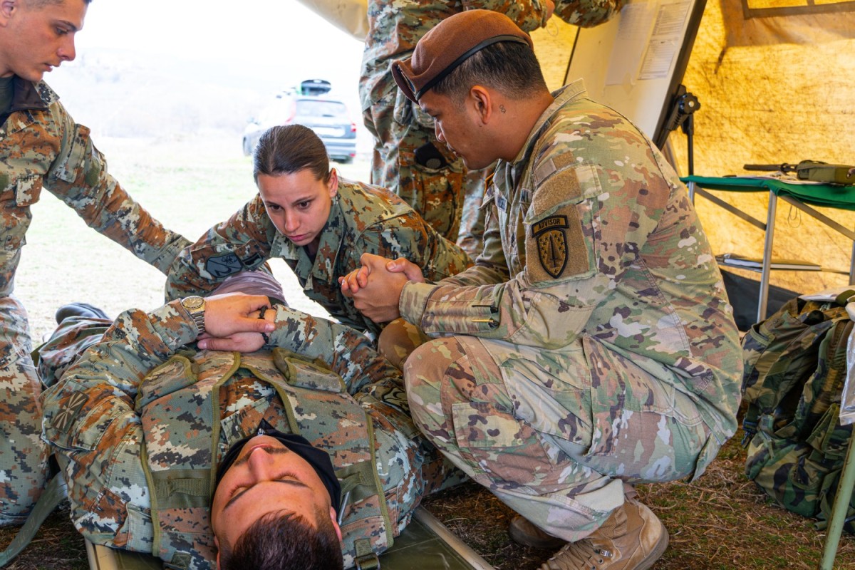 4th SFAB Advisors strengthen medical readiness in North Macedonia ...