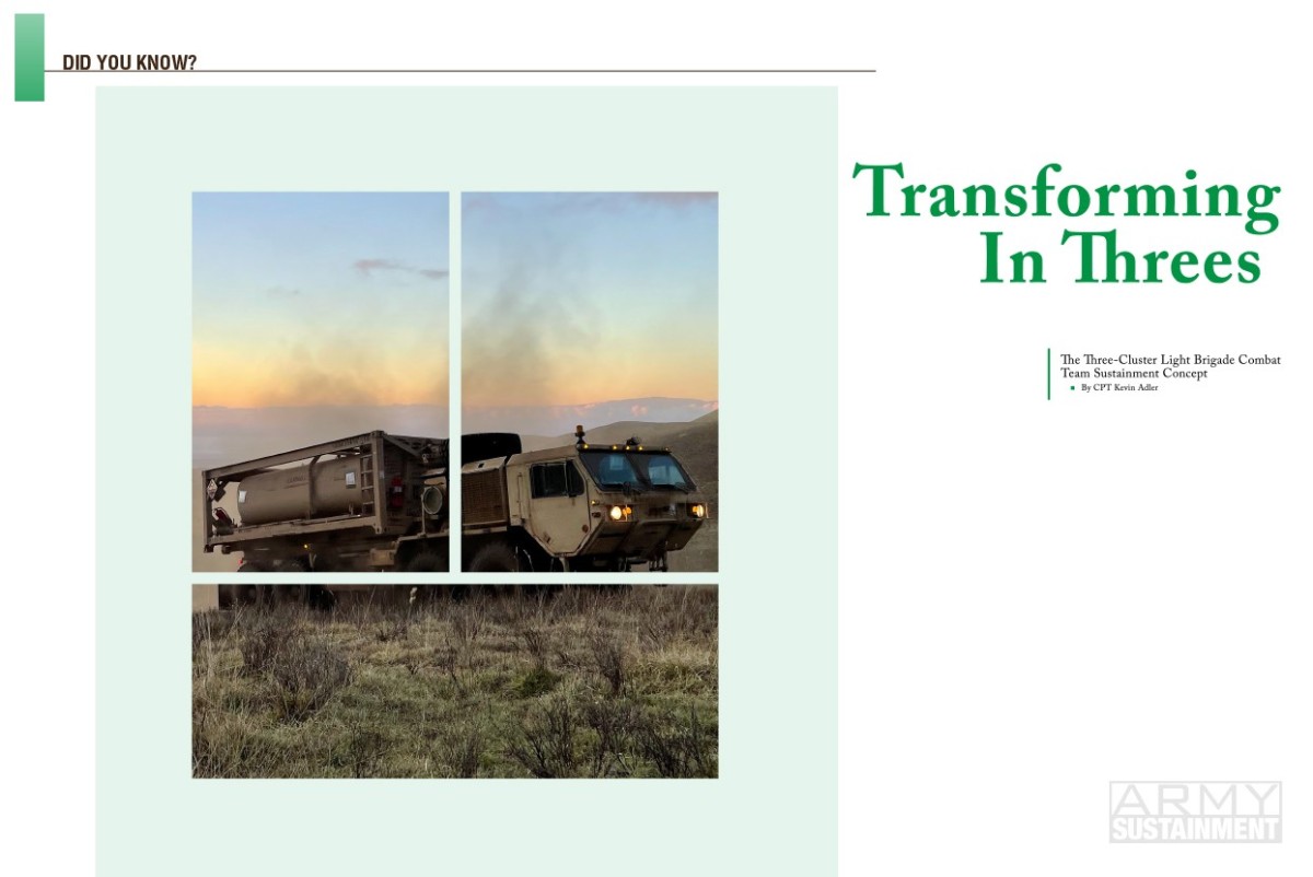 Transforming in Threes: The Three-Cluster Light Brigade Combat Team ...