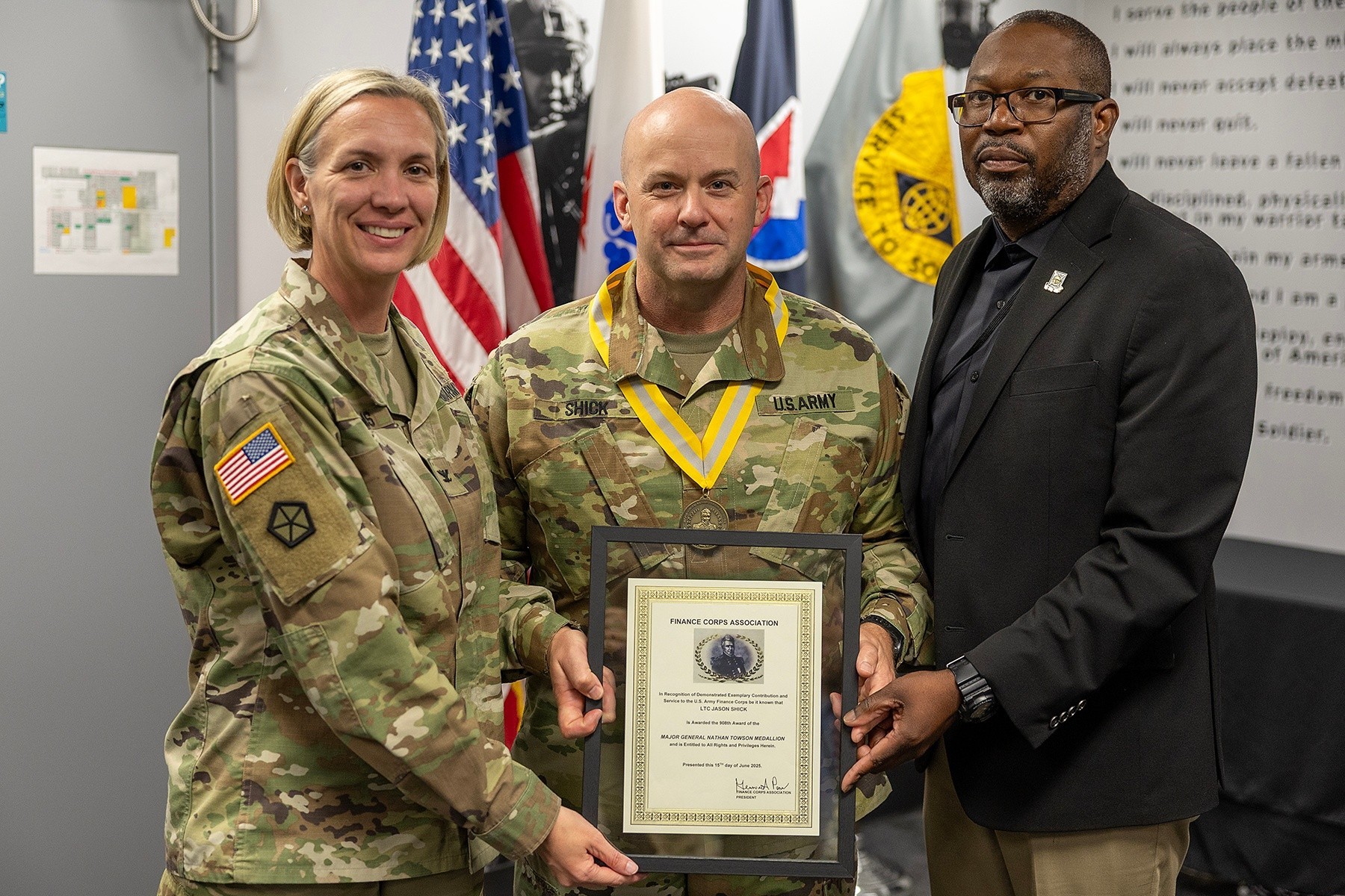 USAFMCOM’s Shick surprised with Towson Medallion | Article | The United ...