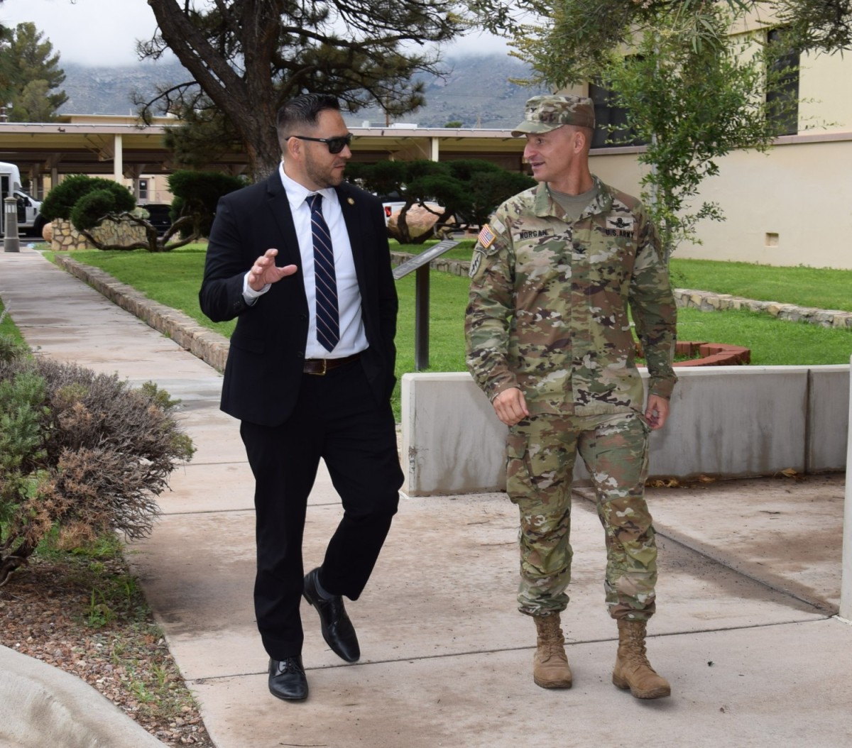 Representative Gabe Vasquez tours WSMR with Senior Commander Col ...