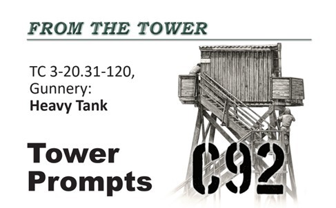 TC 3-20.31-120, Gunnery: Heavy Tank Tower Prompts | Article | The ...