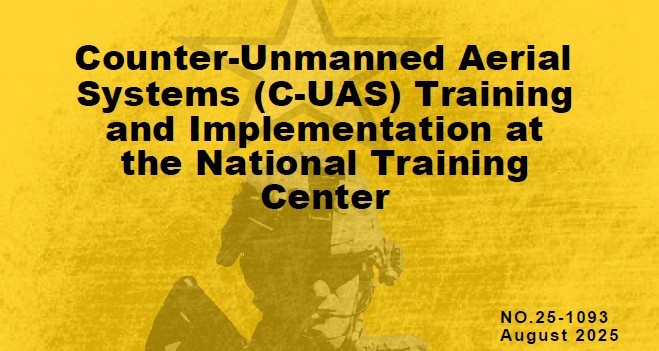 Counter-Unmanned Aerial Systems (C-UAS) Training and Implementation at ...