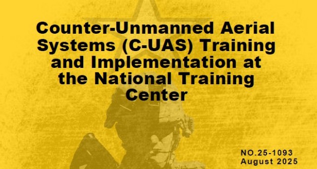Counter-Unmanned Aerial Systems (C-UAS) Training and Implementation at ...