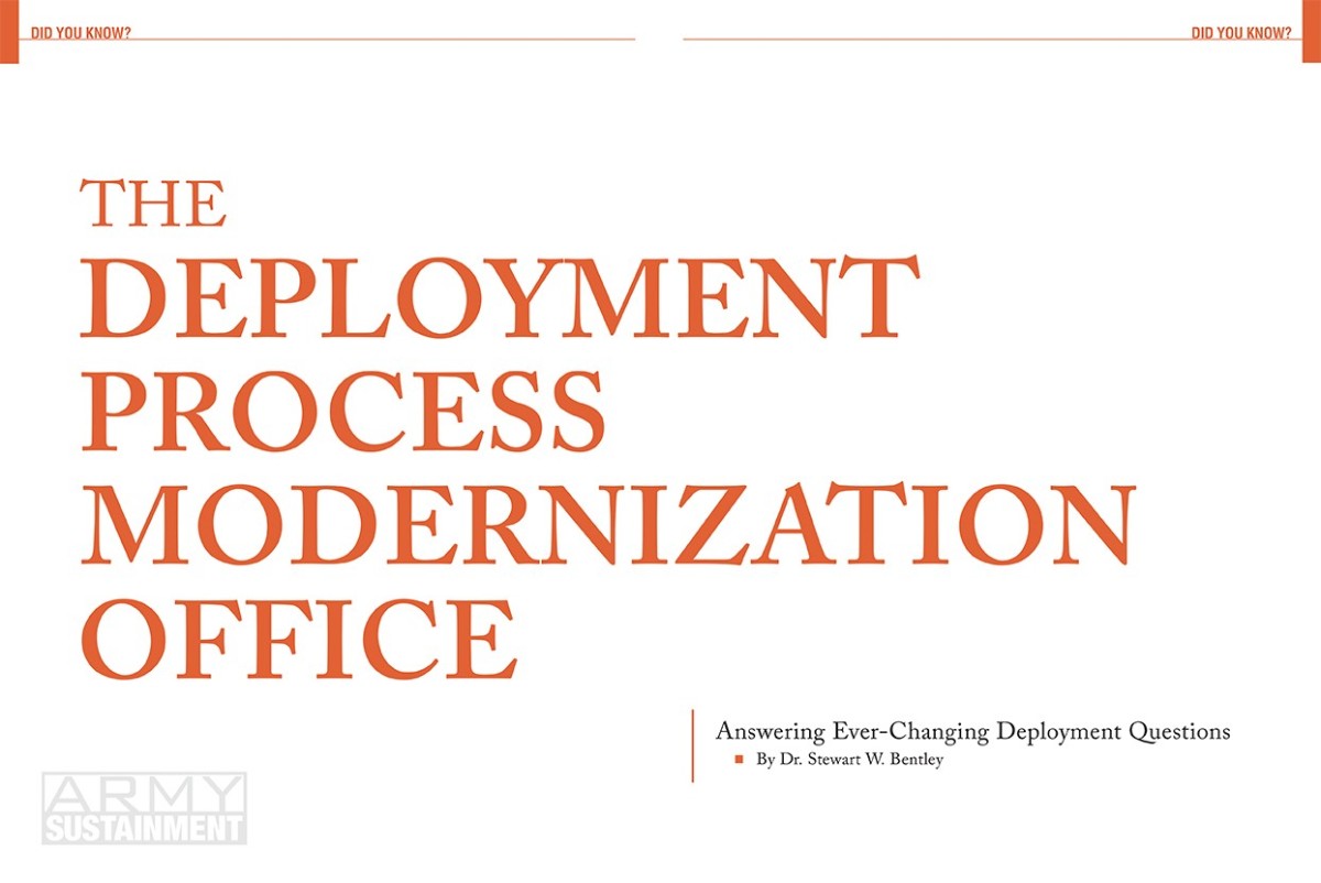 The Deployment Process Modernization Office: Answering Ever-Changing ...