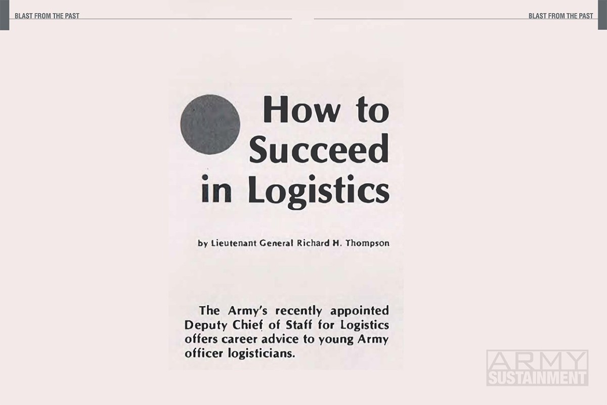 How to Succeed in Logistics | Article | The United States Army