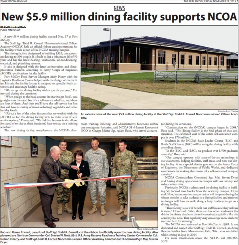 This Month in Fort McCoy History — November 2025 | Article | The United ...