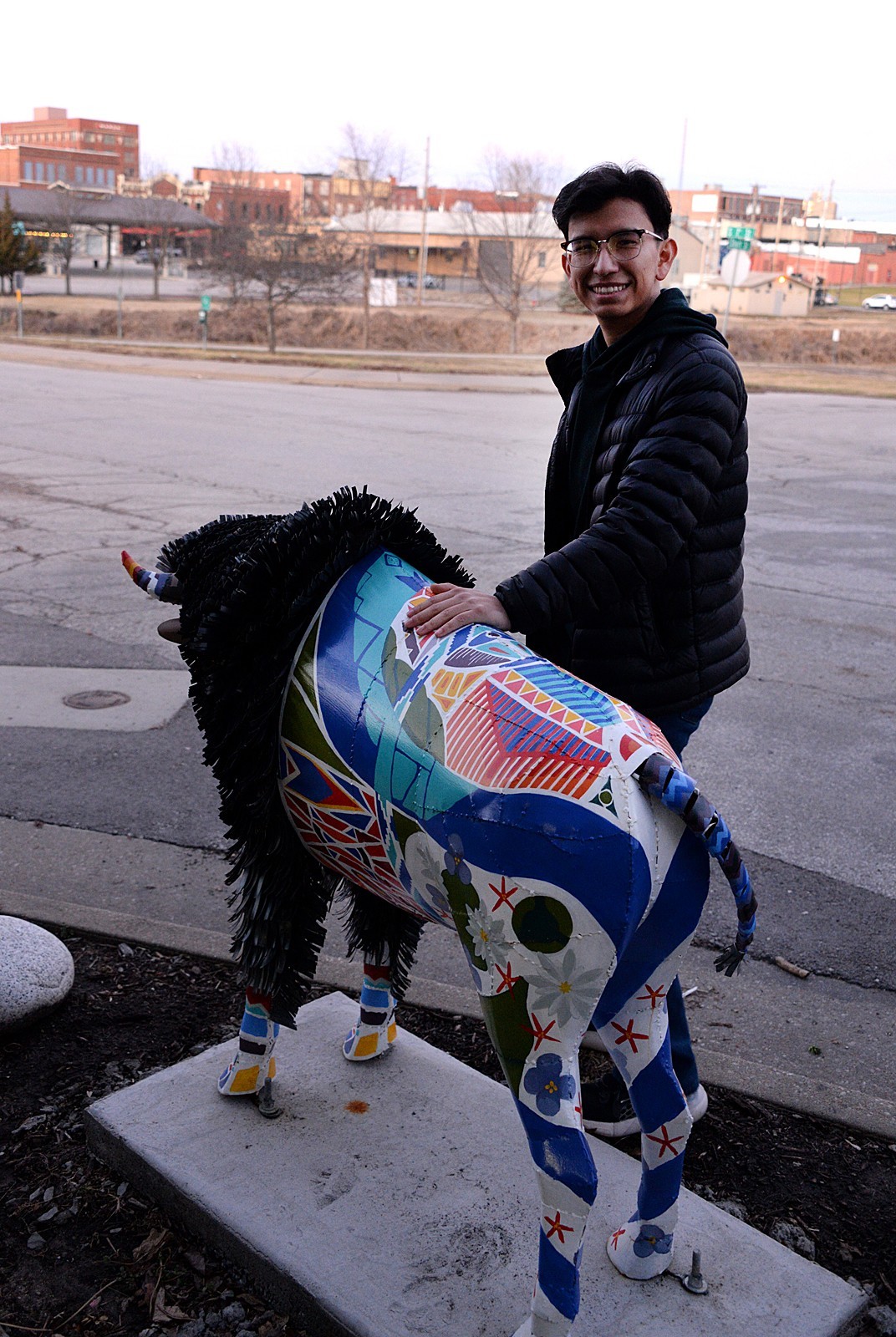 Spirit of the Buffalo: Lamp intern contributes time, talent to local ...