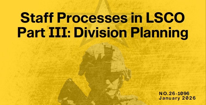 Staff Processes in LSCO Part III: Division Planning | Article | The ...