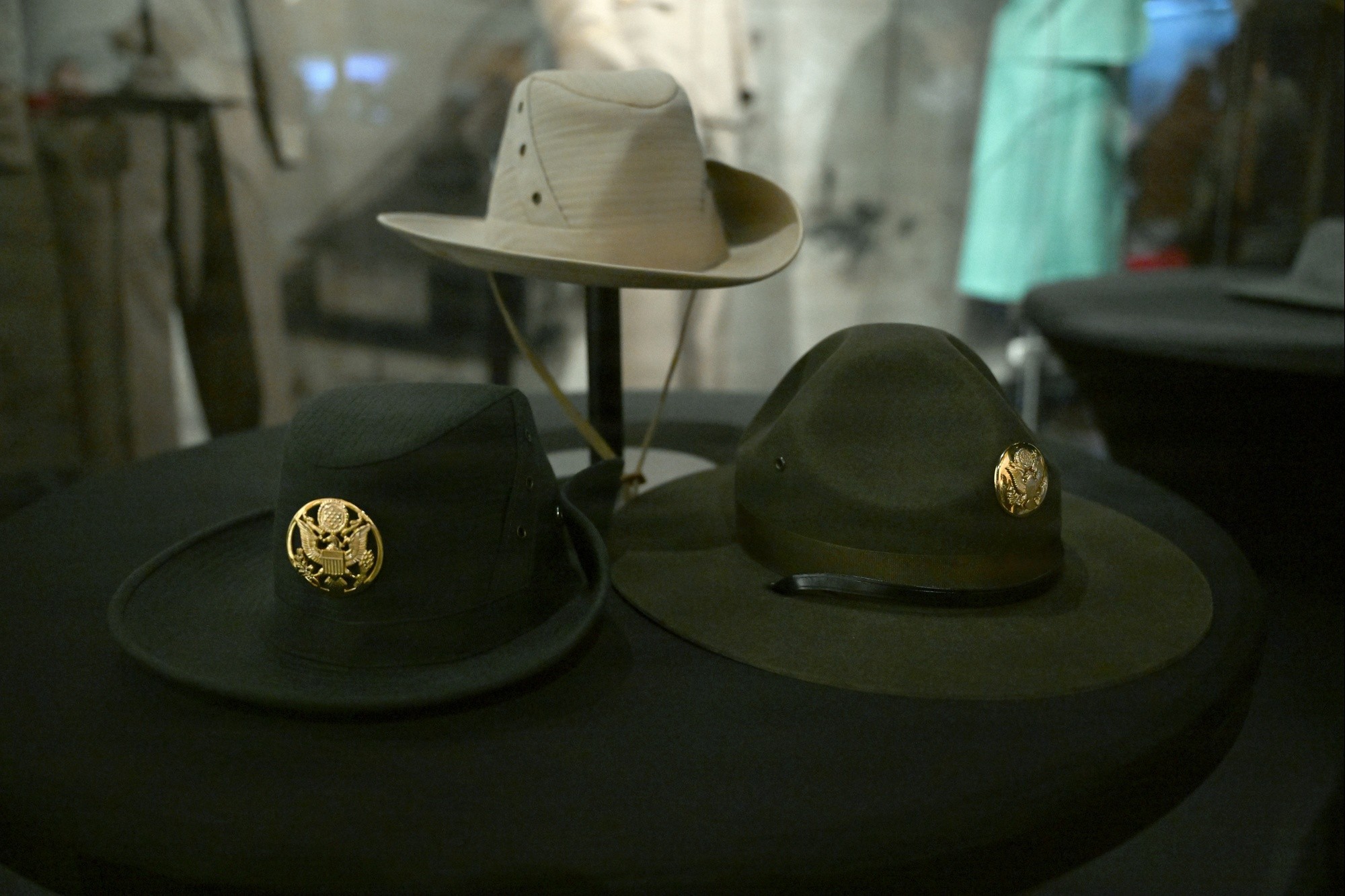 Bush hats encased in museum display | Article | The United States Army