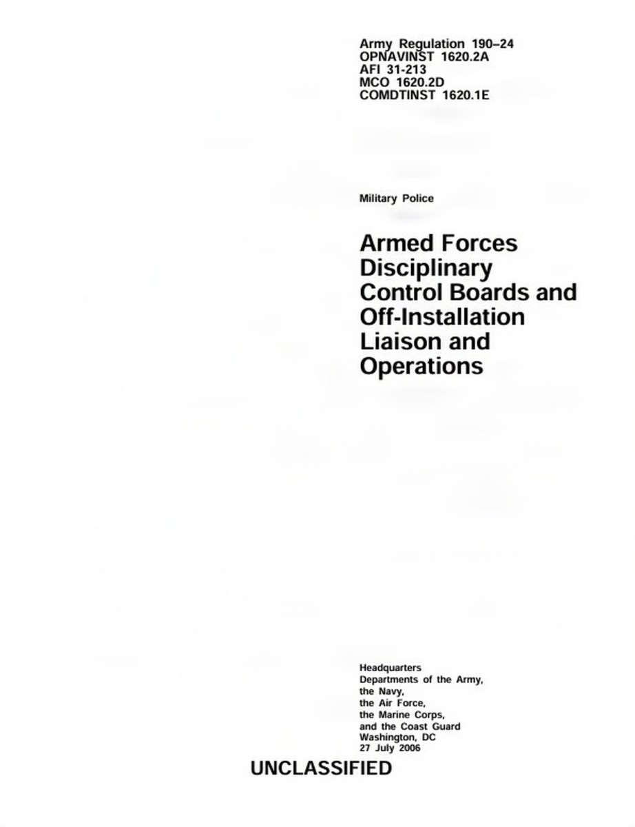 How the Armed Forces Disciplinary Control Board Decides the Off‑Limits ...