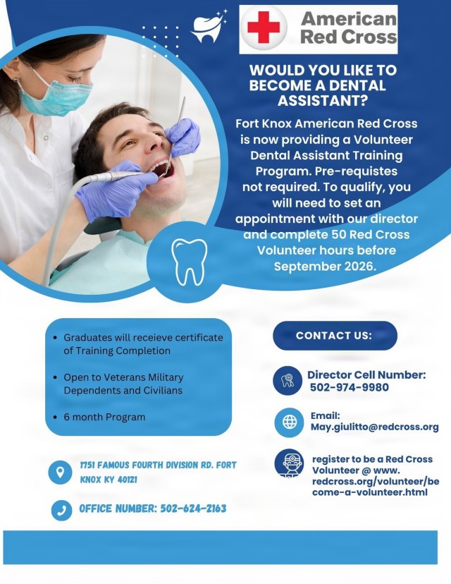 Red Cross, Dentac to offer Volunteer Dental Assistant Training Program ...